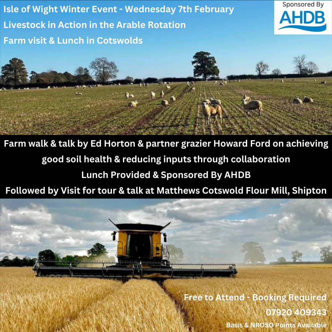 Invitation to AHDB Farm Visit & Lunch in Cotswolds | Wight Rural Hub